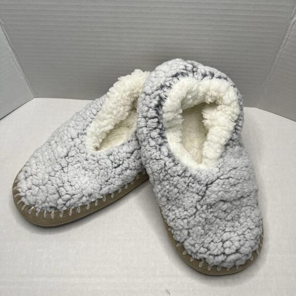 Shoes | Lemon Ladies Plush Slipper Socks Size Sm Shoe Size 57 Gray ...